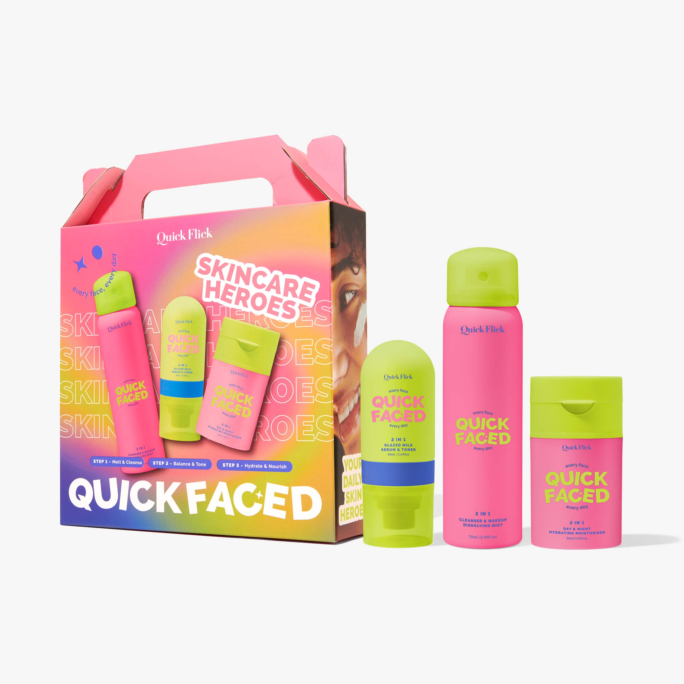 Skincare Heroes Set – Quick Faced