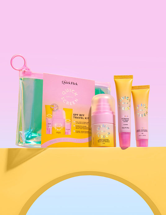 The Quick Flick SPF50+ 3 in 1 Sunscreen, Setting Spray & Hydration Mist