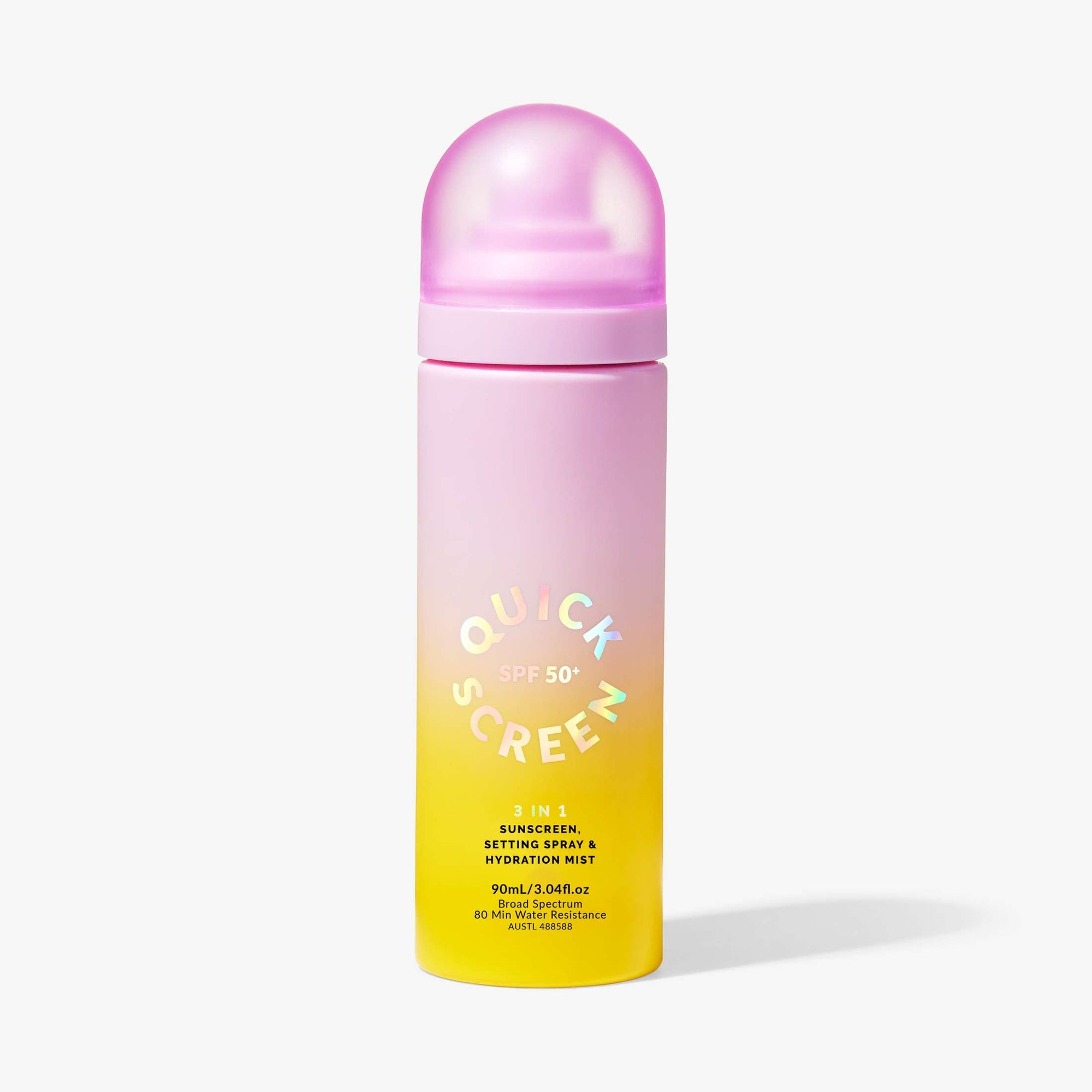 The Quick Flick SPF50+ 3 in 1 Sunscreen, Setting Spray & Hydration Mist