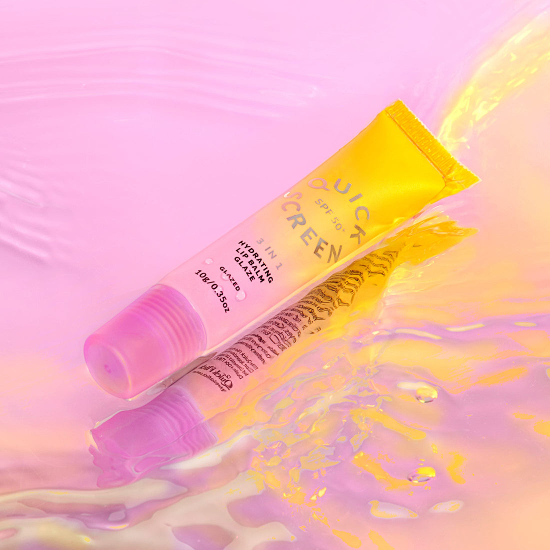 The Quick Flick Quick Screen SPF 50+ Hydrating Lip Balm Glaze UVA/UVB